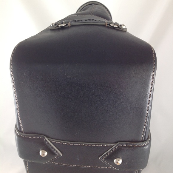 Cole Haan | Bags | Cole Haan Trinity F5 Black Leather Tote Handbag ...